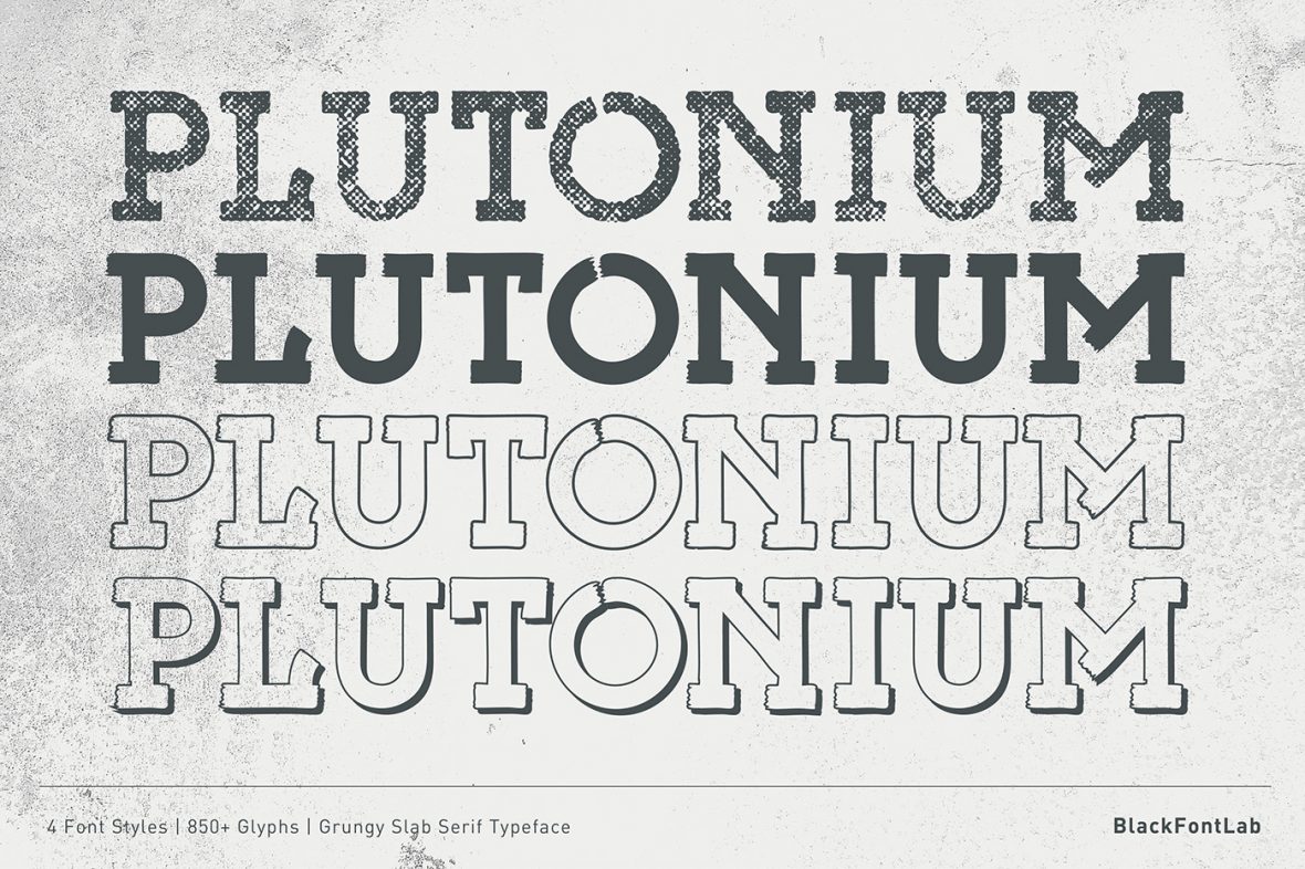 Plutonium, A Free Font From Black FontLab - Typeyeah.
