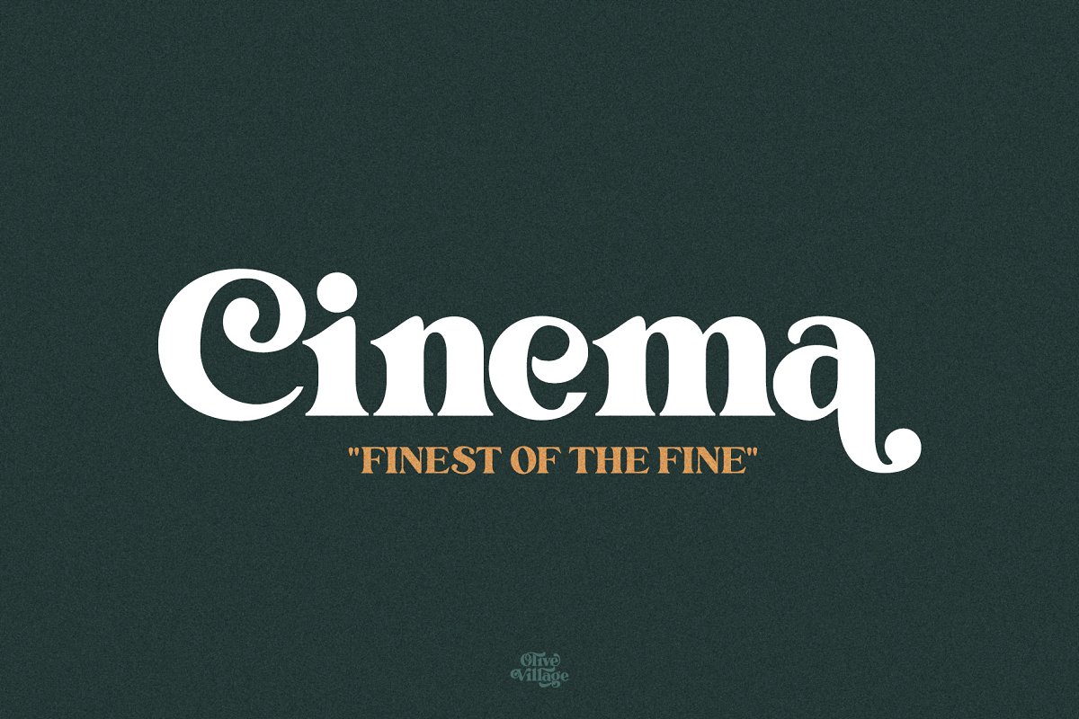Olive Village, A Vintage Font by Ivan Rosenberg - Typeyeah.