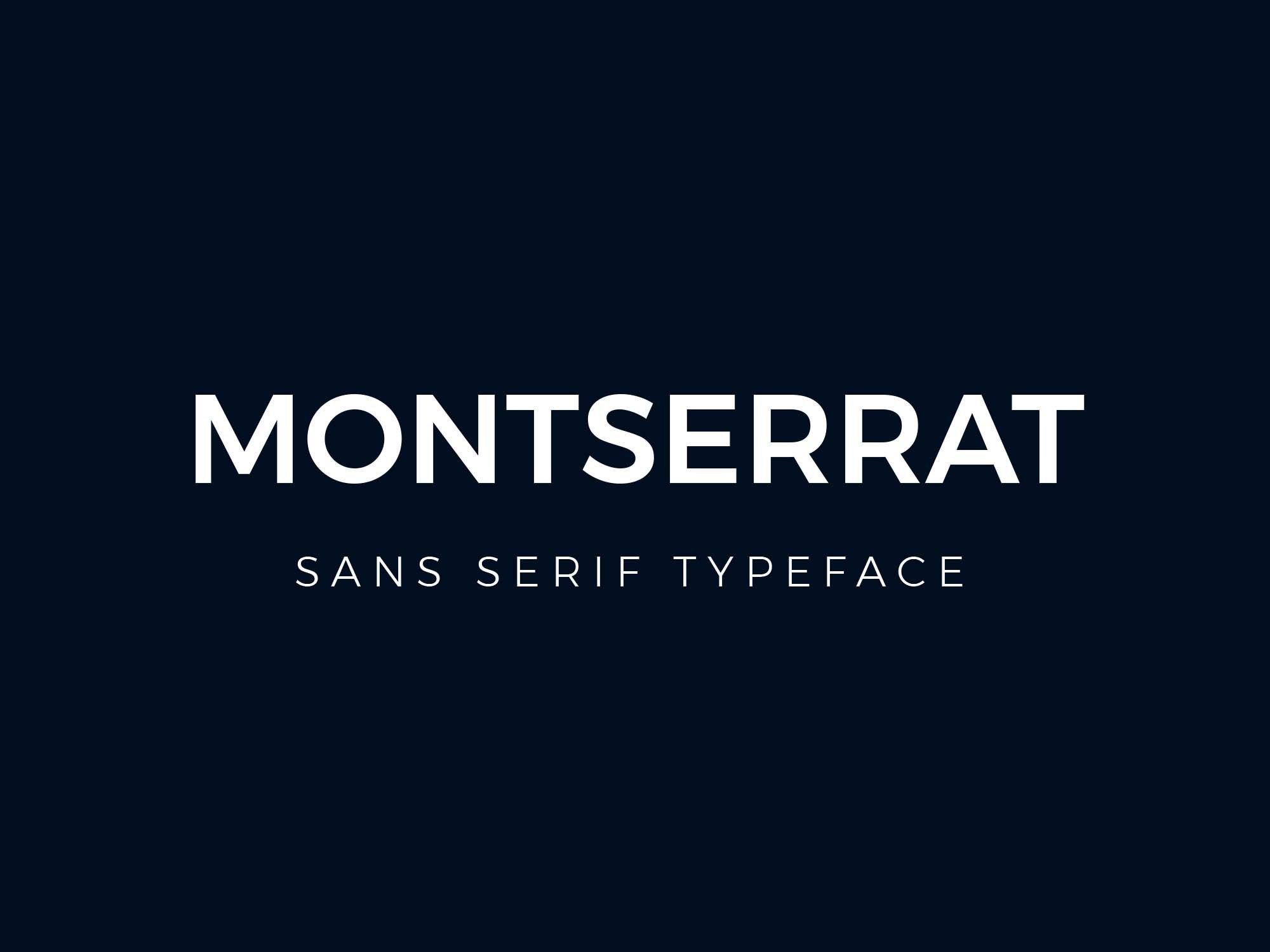 Montserrat, Free Font by Julieta Ulanovsky - Typeyeah.