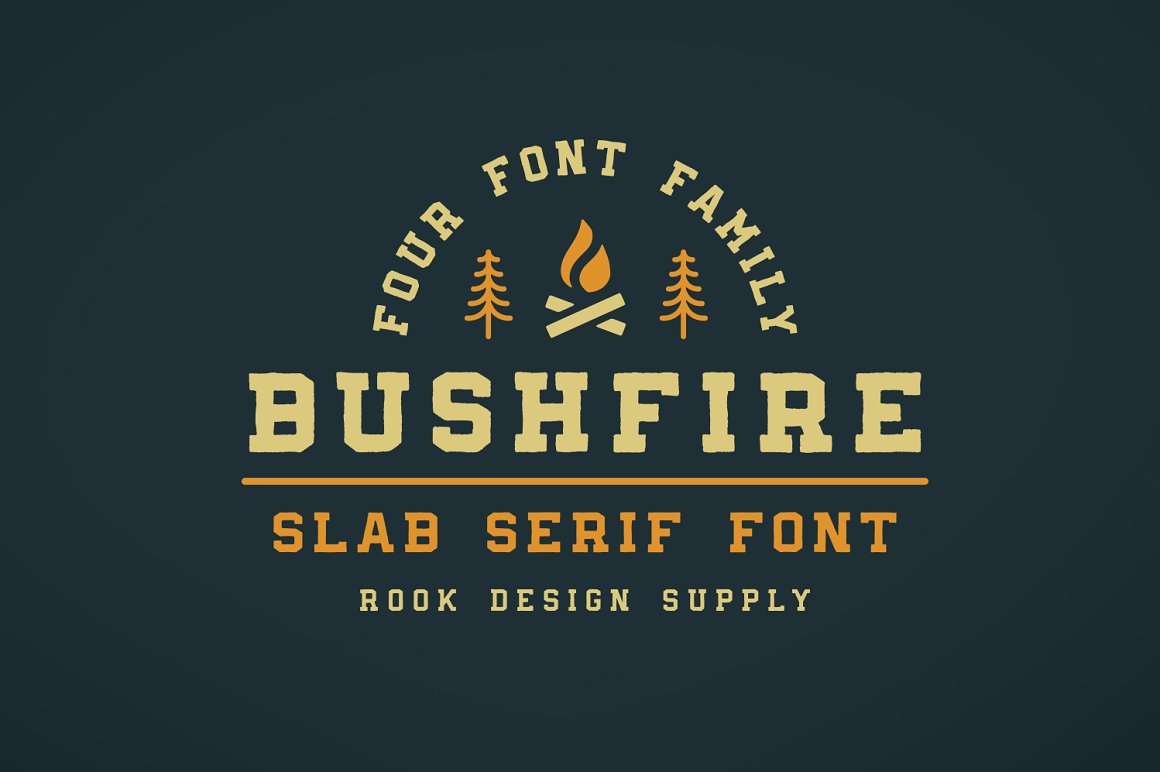 Bushfire by Greg Nicholls - Typeyeah.