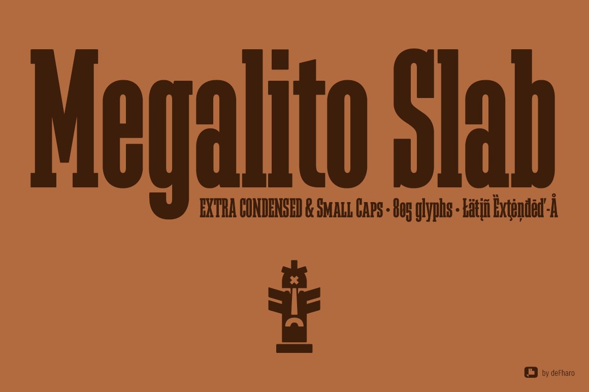 Megalito Font by deFharo - Typeyeah.